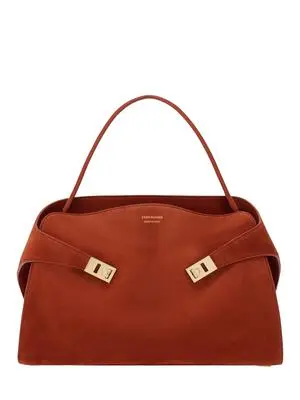 FERRAGAMO Hug Soft Shoulder Bag - Red