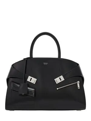 FERRAGAMO Hug Handbag With Zip - Black