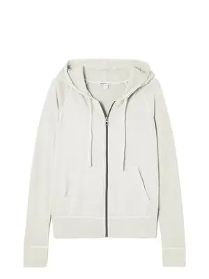 JAMES PERSE Vintage French Cotton-terry Hoodie - Neutrals