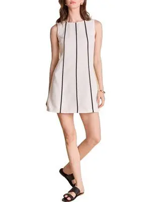 Endless Rose Stripe Sleeveless Minidress - White/ Black
