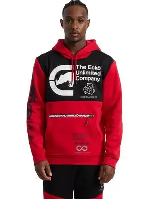 ECKO UNLTD. Prosperous Zip-up Hoodie - True Red/black