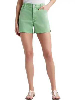 Wit & Wisdom Skyrise Dolphin Hem Denim Shorts - Washed Meadow