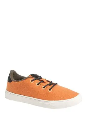 YY NATION Cirro Wool Blend Low Top Sneaker - Orange Crush / White