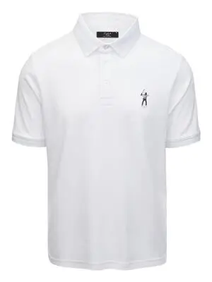 EASTSIDE GOLF Core Embroidered Piqué Polo - Bright White
