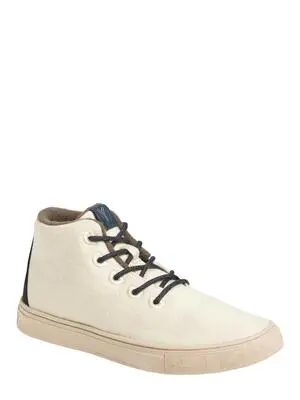 YY NATION Alto Water Resistant Wool Blend High-top Sneakers - Off White / Natural