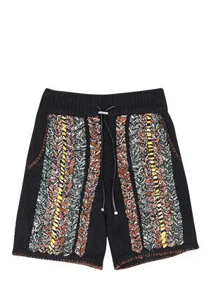 Amiri Braided Bandana Shorts - Black