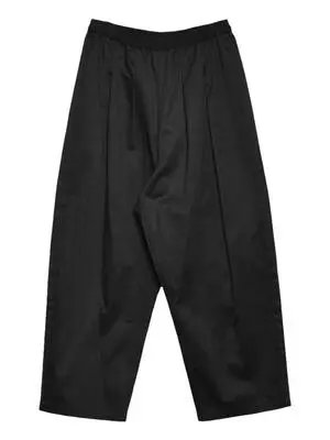 MAISON MARGIELA Pleated Cropped Trousers - Black