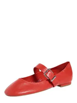 Cinq À Sept Sofia Mary Jane Flats - Cardinal