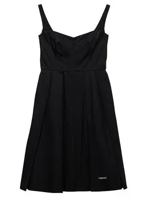 Prada Fit-and-flare Sleeveless Dress - Nero