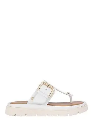 Carvela Pavilion T-bar Leather Sandals - White