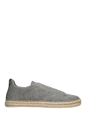ZEGNA Triple Stitch Canvas Espadrilles