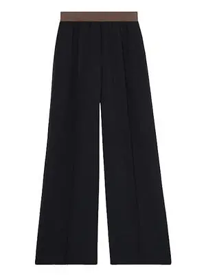 REISS Wilde Wide-leg High-rise Trousers - Navy