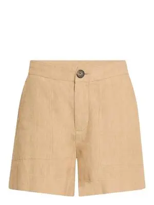 Vince Mid-Rise Hemp Shorts Brulee