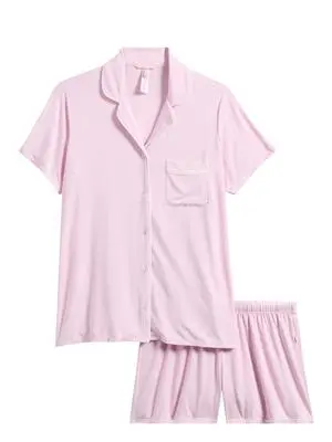 SKIMS Short Sleeve Pajamas Cherry Blossom Contrast