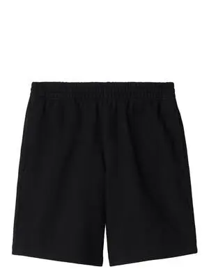 Burberry Cross Stitch Ekd Cotton Shorts - Black