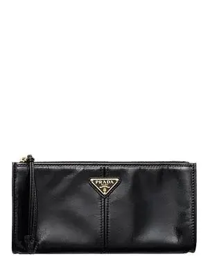 Prada Leather Pouch - Black