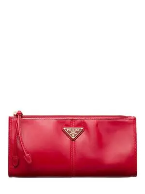 Prada Leather Pouch - Red