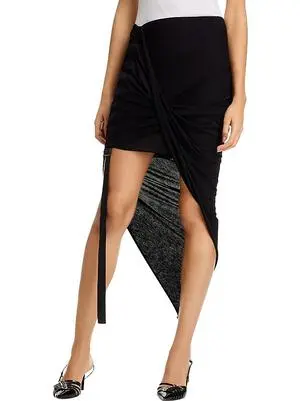Helmut Lang Asymmetrical Skirt - Black