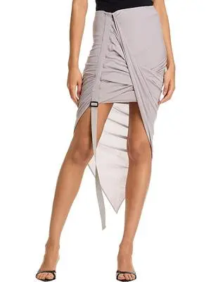 Helmut Lang Asymmetrical Skirt - Grey Lavender