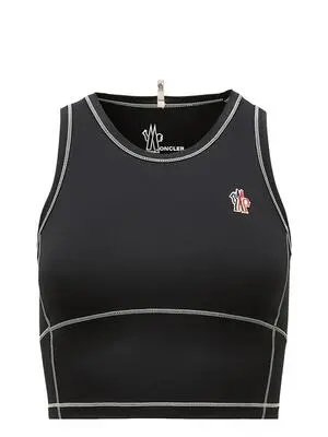 Moncler Logo Tank Top - Black