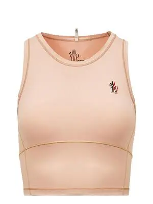 Moncler Logo Tank Top - Pink