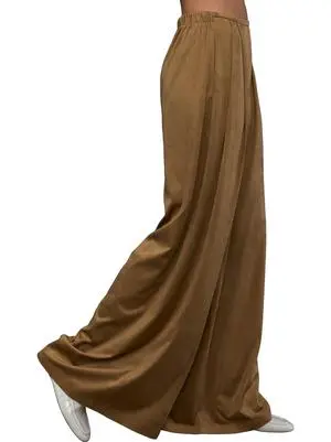 Norma Kamali Pleat Pant - Camel