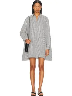 Proenza Schouler Isla Shirt Dress - Navy Multi