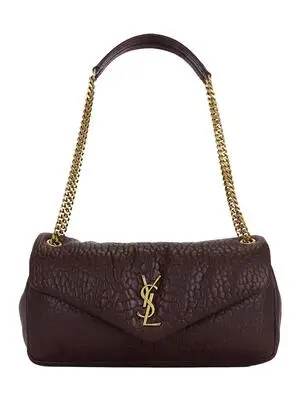 Saint Laurent Medium Calypso Chain Bag - Dark Currant
