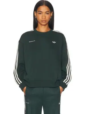 ADIDAS ORIGINALS X Sporty & Rich Crewneck Sweatshirt - Green