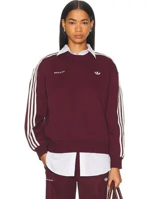 ADIDAS ORIGINALS X Sporty & Rich Crewneck Sweatshirt - Red