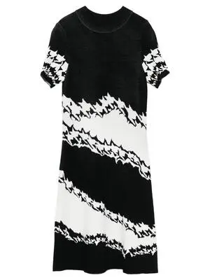 MARCCAIN Printed Midi Dress - Black