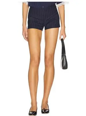 Vivetta Parigamba Shorts - Blue Basic Stripes