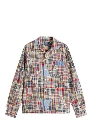 Polo Ralph Lauren Multi Madras Patchwork Shirt - 2702 Madras Patchwork Woodbloc