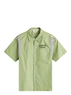 BRAIN DEAD Cobra Flocked Bowling Shirt - Sprout
