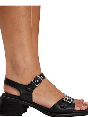 VAGABOND SHOEMAKERS Ines Double Buckle Sandals - Black