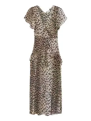 Rixo Evie Maxi Dress - Brown