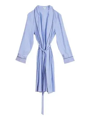 Fleur Du Mal Poplin Robe - Pacific Blue