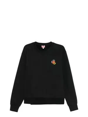 Kenzo Embroidered Cotton Sweatshirt - Black