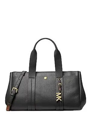 Michael Kors Small Pebbled Leather Satchel Black