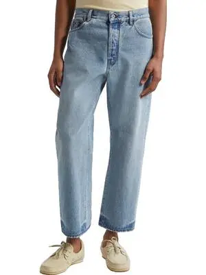 Jacquemus Le De-nîmes Venice Straight-leg Jeans - Blue/ Tabac