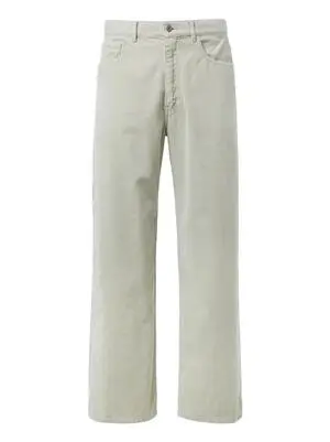 Auralee Cotton Corduroy Wide-leg Trousers - White