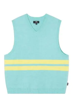 StÜssy Brushed Mohair Vest - Teal