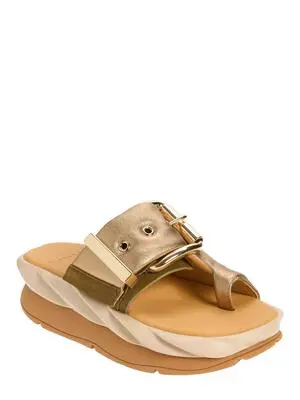 4CCCCEES Mellow Glow Platform Sandal - Brass