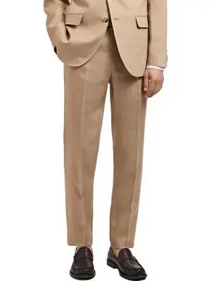 Mango MANGO Slim Fit Suit Pants Beige