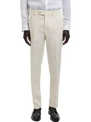 Mango MANGO Slim Fit Suit Pants Ivory White