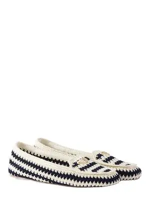 Prada Crochet Loafers - Blue