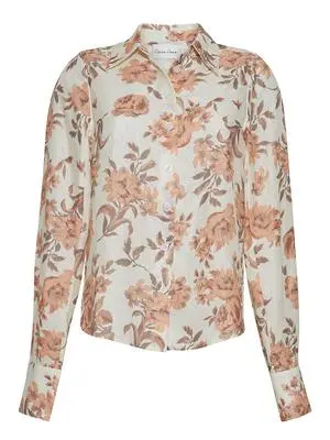 Cara Cara Printed Shirt - Farfella Border Egret