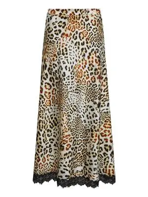 Cara Cara Kaia Slip Skirt - Cheetah Natural