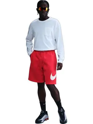 Nike Club Fleece Shorts - Red