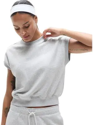 Athleta Heavyweight Terry Dolman Tee - Quartz Heather